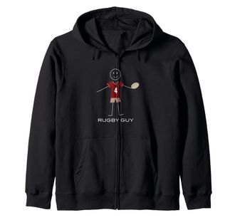 Whyitsme Design Lustiger Herren Rugby Guy, Boy Rugbyspieler Kapuzenjacke