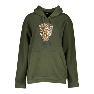 Cavalli Gr&uuml;ner Hoodie mit Logoaufdruck - - Sweatshirts & Hoodies - Damen - Gr&uuml;n - L