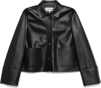 Loewe Klassische Lederjacke - Schwarz