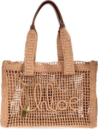 Chlo&eacute; Femme, Sacs, Brun, Taille: ONE Size Summer Banana East-West Tote Bag