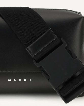 Marni Buckle-Closure Crossbody Bag - Black