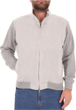 Paul & Shark Homme, Sweatshirts et sweats &agrave; capuche, Gris, Taille: XL Ibrido ZIP Cotone