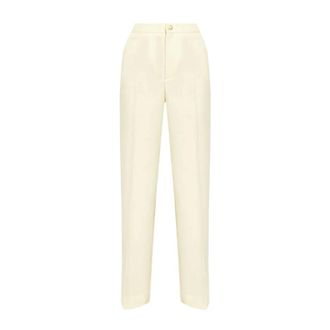 Moncler Femme, Pantalons, Blanc, Taille: 38 FR Tailoring Pantalons
