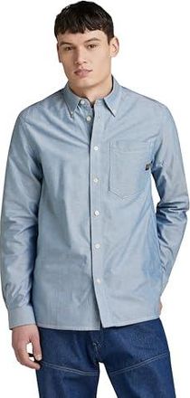 G-Star G-Star Homme Chemise One Pocket Regular, Multicolore (nitro/white oxford D24292-7665-D139), XXL