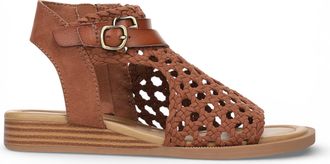 Blowfish Damen-Cognac Braungewebte Micro Wedge Sandalen - Anuella