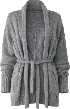 M&oacute;veis Conquista Zopfstrickjacke mit G&uuml;rtel