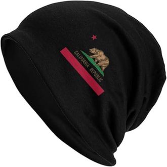 Generic Bonnet Chasse Drapeau De La Californie Amples Beanie Tricoté Unisexe Casquette Docker pour Sports Ski