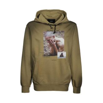 ISO.POETISM Cotton Hoodie - - Sweatshirts & Hoodies - Herren - Gr&uuml;n - S