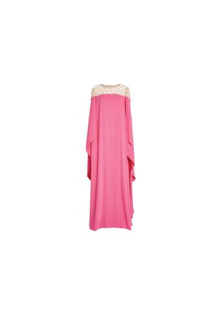 Carolina Herrera Peony Embellished Kaftan Gown Size S