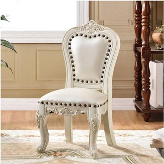 Generic Schminktischbank Aus Echtem Leder - Eleganter Runder Schminkhocker Mit Stauraum, Rückenlehnendesign for Schlafzimmer, Ankleidebereich (Weiß, 32 X 32 X