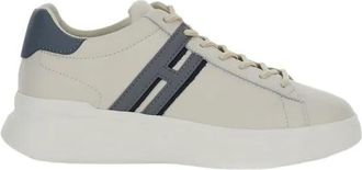 Hogan Low-Top Sneaker - H580 Lace-Up H Profile - Gr. 7_5 - in Wei&szlig; - f&uuml;r Damen
