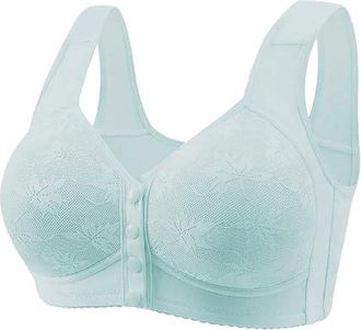 Generic Sous-v&ecirc;tements tendance et d&eacute;contract&eacute;s pour femmes sur le devant pour les personnes &acirc;g&eacute;es, soutien-gorge doux pour la peau et confortable, soutien-go