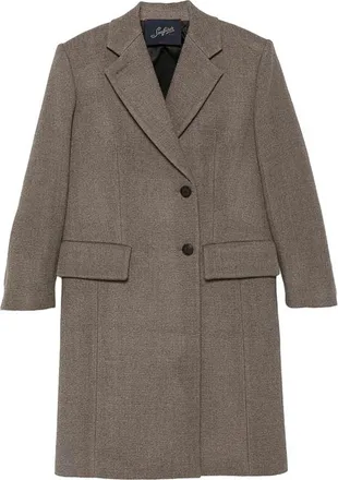 Seafarer Knielanger Mantel - Grau
