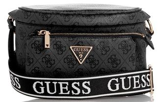 Guess Power Play Sling, Sangle, bandoulière Femmes, Logo Charbon, Taille Unique