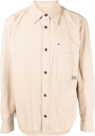 Wooyoungmi Wooyoungmi, Homme, Chemises, Beige, Taille: M Chemise Décontractée à Manches Longues Beige