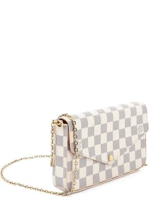 Louis Vuitton Felicie Pochette Damier crossbody bag - Wei&szlig;