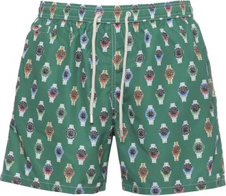 Saint Barth Homme, Maillots de bain, Vert, Taille: 2XL Lighting Micro Fantasy Swim Shorts
