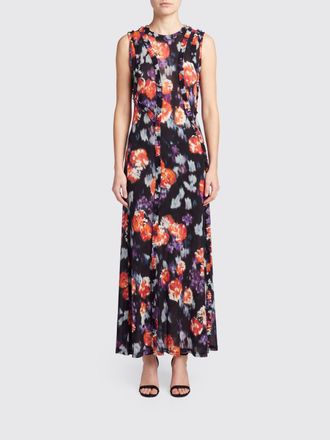 Ulla Johnson Robe midi fourreau en jersey &agrave; imprim&eacute; floral avec &eacute;paules d&eacute;nud&eacute;es