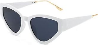 Generic Lunettes de soleil rétro oeil de chat pour hommes et pour femmes, vacances en plein air, plage (couleur : E, taille : moyen) 2026, E, Taille unique