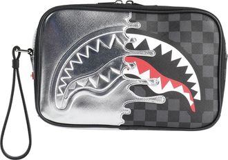 Sprayground SILVER SIDE DRIP BLACK CHECK BRICK TOILETRY