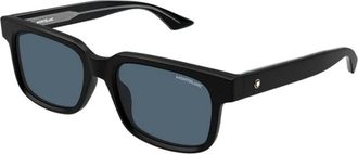 Montblanc Rechteckige Sonnenbrille - - Accessories - unisex - Schwarzk - 54 MM