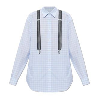 Moschino Femme, Blouses et Chemises, Bleu, Taille: 38 FR Chemises