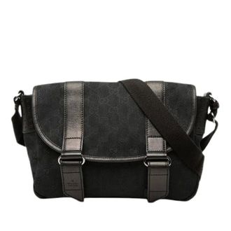 Gucci Sac bandouli&egrave;re en toile GG Pre-owned - Femme - Pre-owned - Noir - Taille: ONE Size