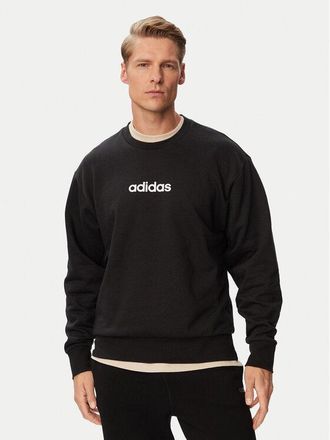 adidas Sweatshirt Essentials Linear Fleece JM1759 Schwarz Regular Fit