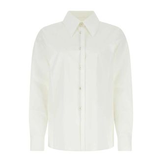Jil Sander Oversize Wei&szlig;e Popeline Bluse - - Blouses & Shirts - Damen - Wei&szlig; - XS