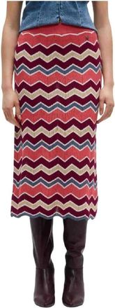 Pepe Jeans London Femme, Jupes, Multicolore, Taille: 38 FR Midi Skirts