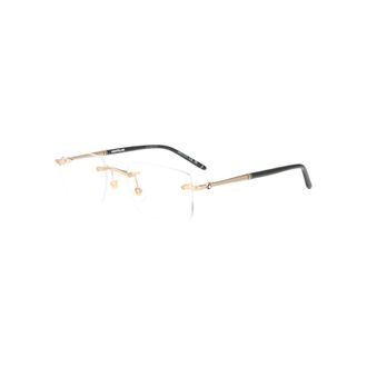 Montblanc Montblanc, Homme, Accessoires, Jaune, Taille: 54 MM Lunettes Optiques &Eacute;l&eacute;gantes Mb0444O