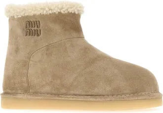 Miu Miu Ankle Boot - Beige