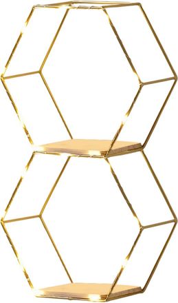 Generic Honeycomb Wall Shelves - Lighted Hexagon Display Rack | Geometric Floating Shelf for Bedroom, Lounge, Kitchen, Workplace, Rustic Storage Unit for Plan