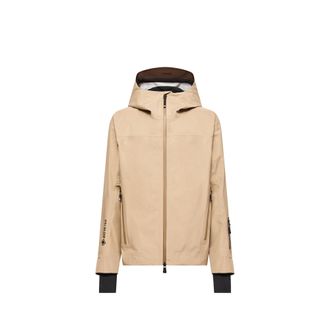 Moncler Moncler Hinterburgs Hooded Gore-tex Ski Shell Jacket, Men, Beige, Size: 1