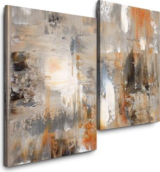 Paul Sinus Art Sinus Art Abstrakt 120x80cm 2 Kunstdrucke je 70x60cm Kunstdruck modern Wandbilder XXL Wanddekoration Design Wand Bild