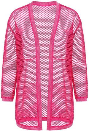 Angel Of Style Strickjacke Lochstrick-Jacke Relaxed Fit offene Jacke