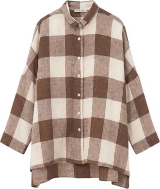 Rosso35 Rosso35, Femme, Blouses et Chemises, Multicolore, Taille: 34 FR Camicia over in lino a quadri