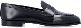 Churchs Onyx Fum&eacute; Polished Leather Loafer - Gr. 36 (EU) - in Schwarz