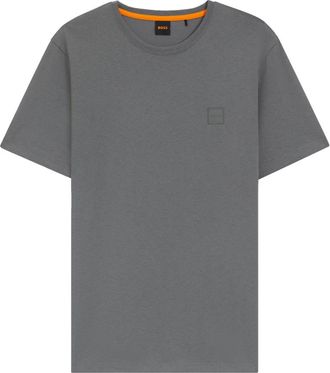 HUGO BOSS T-Shirt mit gummiertem Logo-Aufnäher in