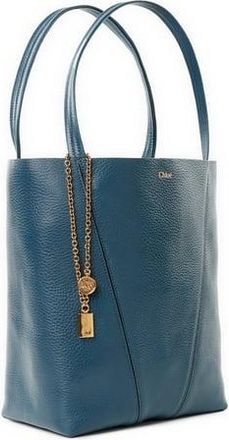 Chlo&eacute; Sac cabas Spin en cuir grain&eacute;