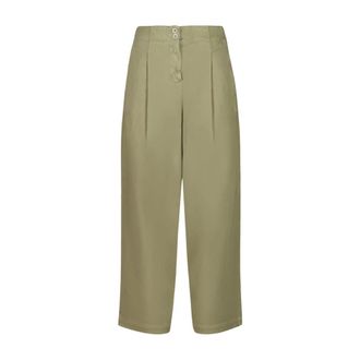 120% Lino Mastice Baumwollmischung Hose - - Trousers - Damen - Braun - M