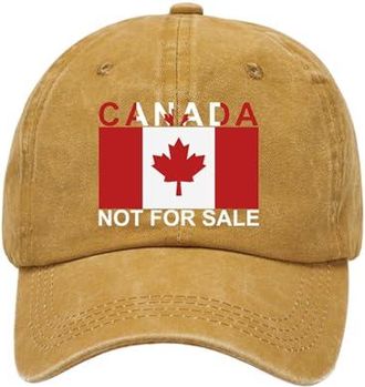 Generic Casquette de baseball lavée 2026 pour homme et femme, noir, le Canada nest pas SA LE, jaune, Taille unique