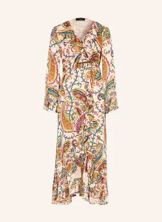 Etro Etro Wickelkleid Aus Seide Mit Volants rot