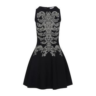 Alexander McQueen Damen, Kleider, Schwarzk, XSGr&ouml;&szlig;e