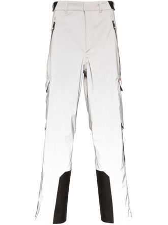 Palm Angels pantalon de ski &agrave; bande logo - Argent