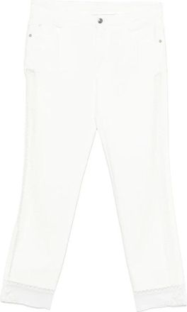Ermanno Scervino Femme, Jeans, Blanc, Taille: 38 FR Jeans &agrave; Bordure en Dentelle