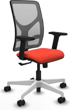 Piqueras y Crespo Drehbarer Schreibtischstuhl ohne Rollen, mit 2D-Armlehnen, h&ouml;henverstellbare Lendenwirbelst&uuml;tze, ausgestattet mit 3 Positionen und Schneideschaum, Gra