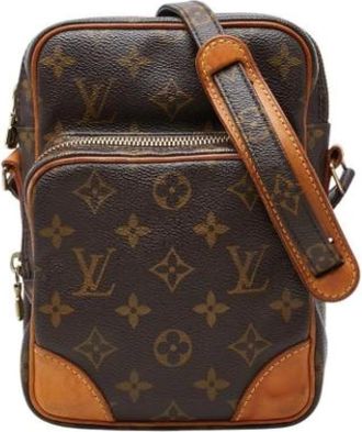 Louis Vuitton Pre-owned Sac bandouli&egrave;re vintage en toile Monogram - Femme - Pre-owned - Brun - Taille: ONE Size