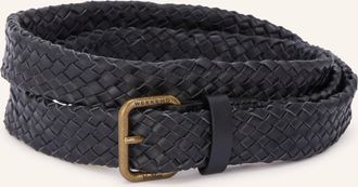 Max Mara Weekend Max Mara Flechtg&uuml;rtel Quaglia Aus Leder schwarz