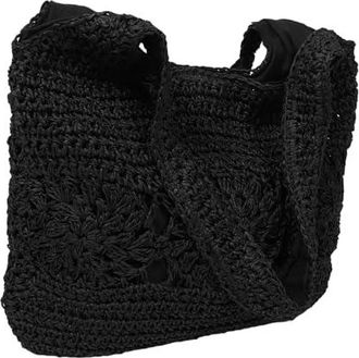 Hemobllo Sac Cabas Femme Grand Format Paille Tressée Sac Épaule et Spacieux pour Plage Pique- et Sorties Estivales avec Compartiments Organisés et Bandoulière 